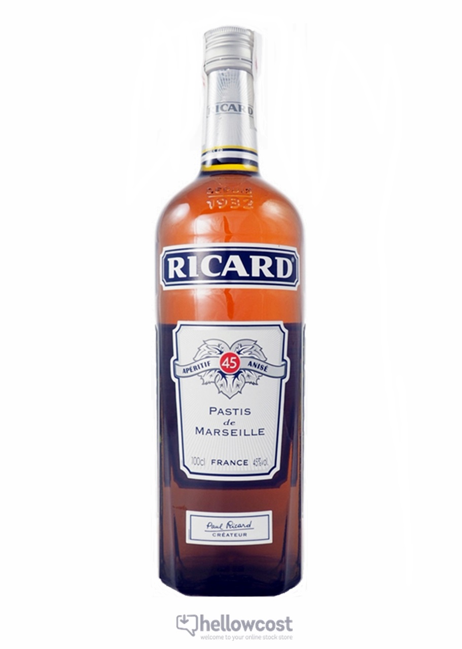 Ricard Pastis De Marseille 45º 1 Litre - Hellowcost