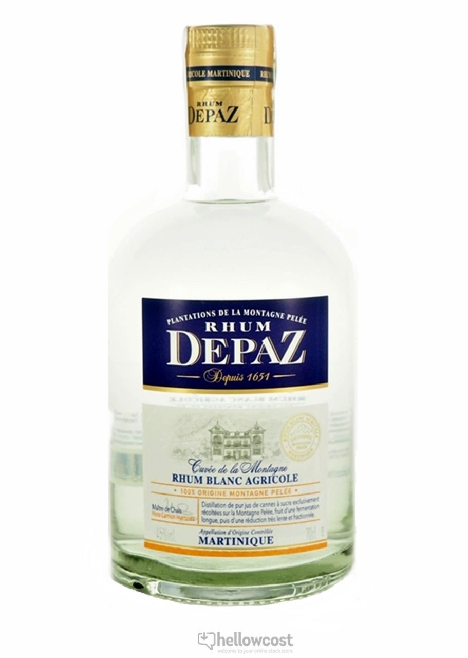 Depaz Blanc Rum 45% 70 cl - Hellowcost