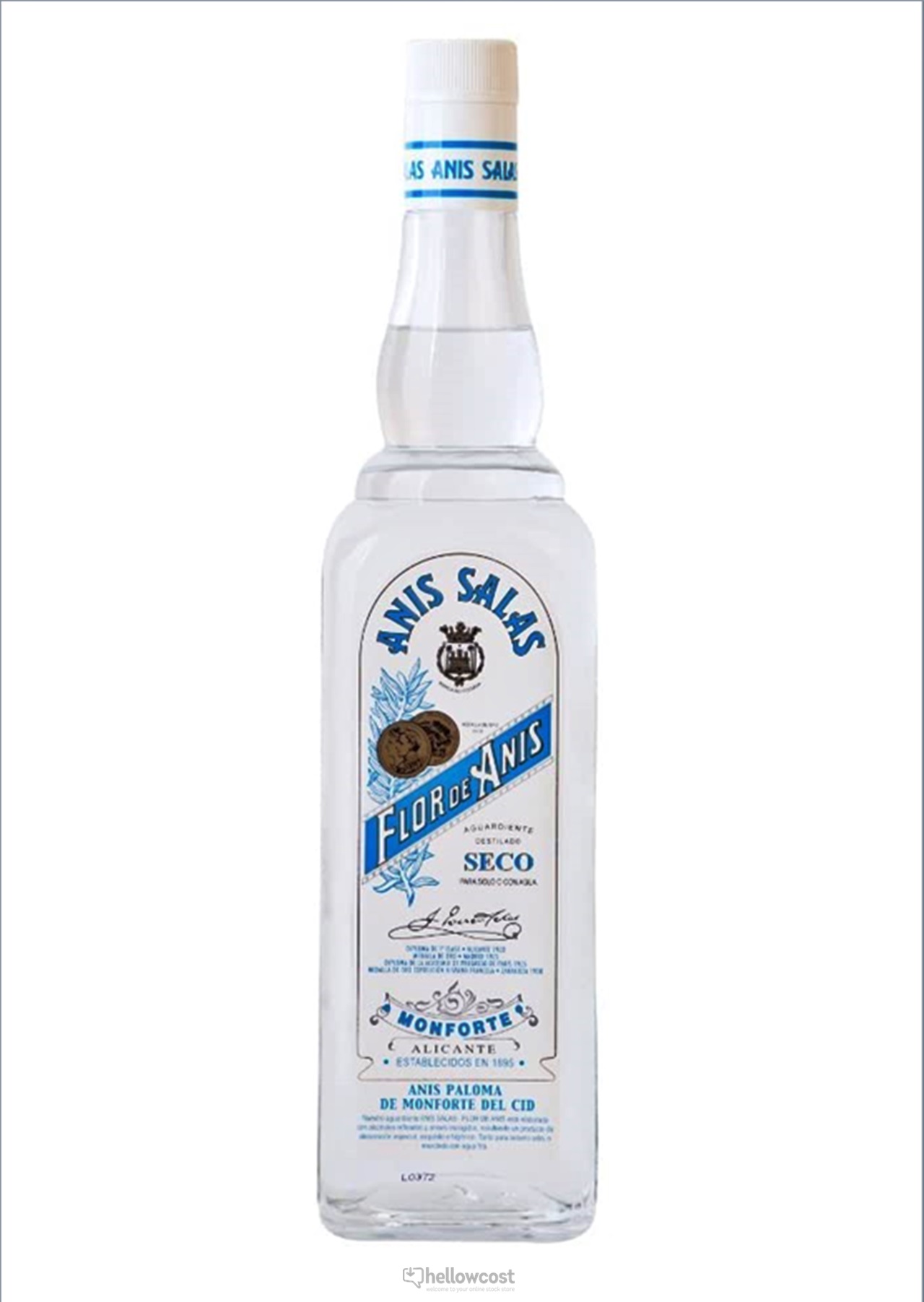 Anis Salas Flor De Anis Anisette Sec 48% 100 cl - Hellowcost