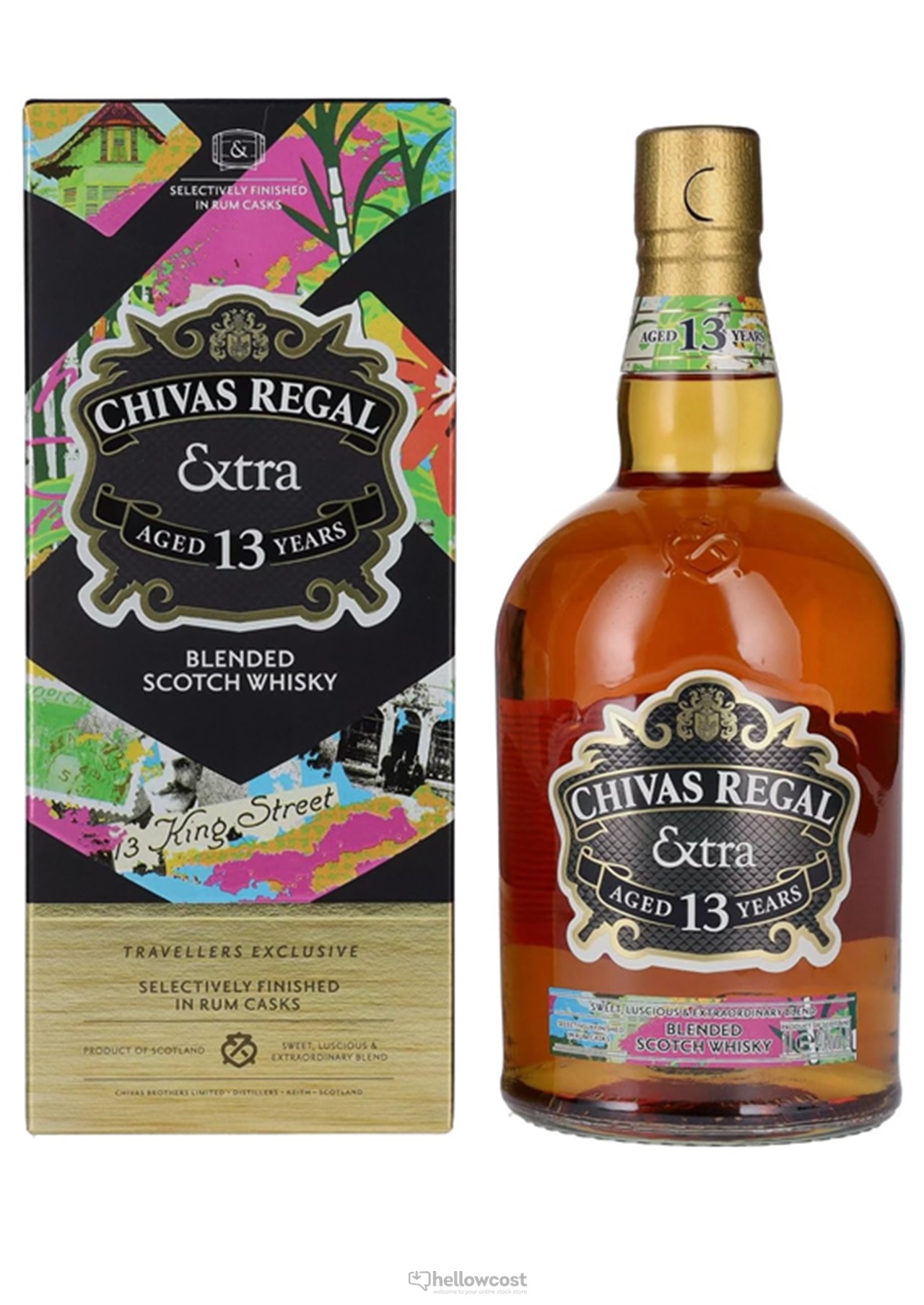 Chivas 13 years Rum Cask Finish Whisky 40º 100 cl. - Hellowcost ...